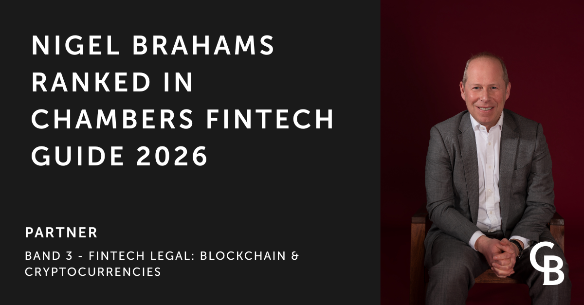Nigel Brahams ranked in Chambers FinTech Guide 2026 - Collyer Bristow